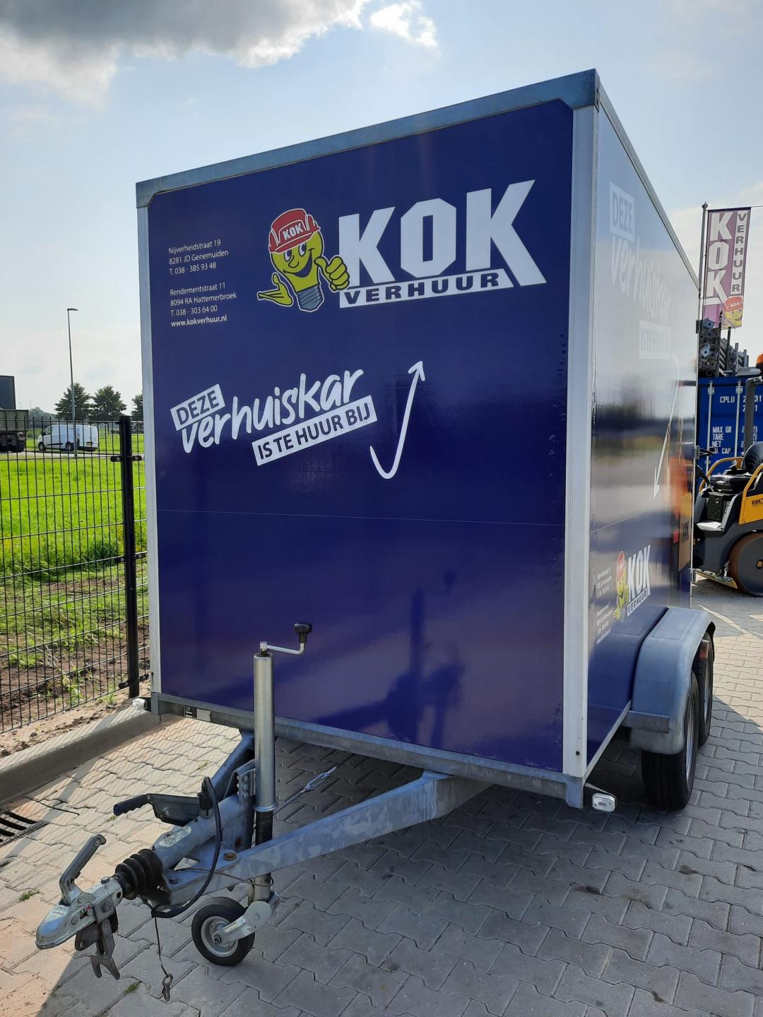 Aanhangwagen enkelas huif